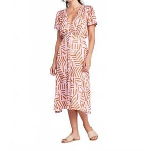 Self Contrast | Dresses | New Self Contrast Ilse Vneck Midi Dress In ...